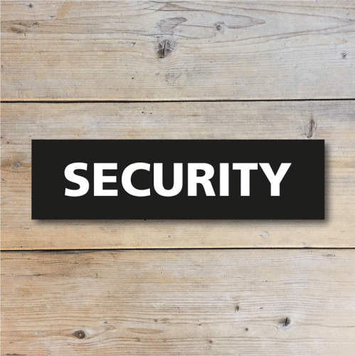Sticker: Security